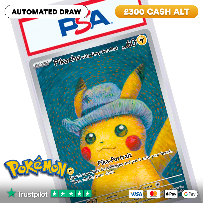 PSA 10 Pokémon PIKACHU Van Gogh (AUTO DRAW) - WinWink