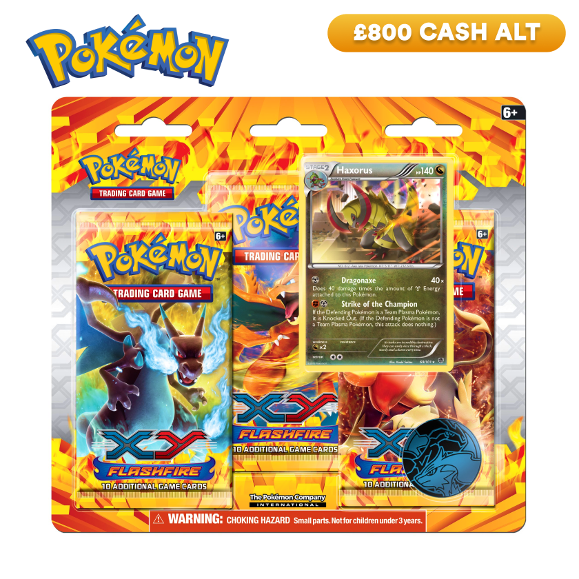 Pokémon XY Flash Fire Triple Blister (AUTO DRAW) - WinWink