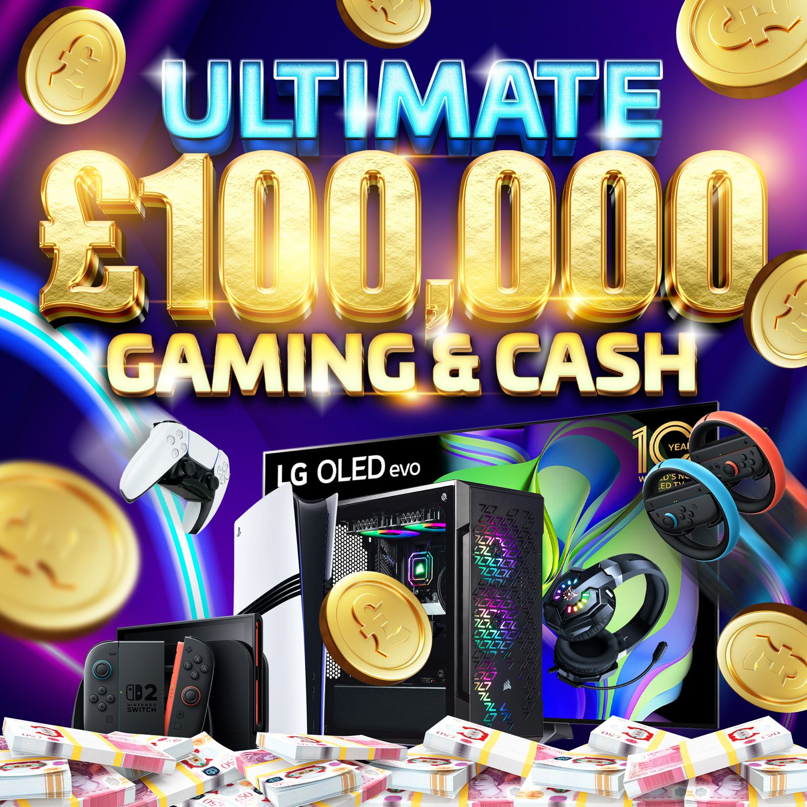 ⚡ £100,000 ULTIMATE Gaming & Cash ⚡ £10K GRAND PRIZE - WinWink