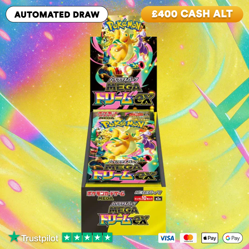 NEW! 4x Pokémon Japanese MEGA DREAM Booster Boxes (AUTO DRAW) - WinWink