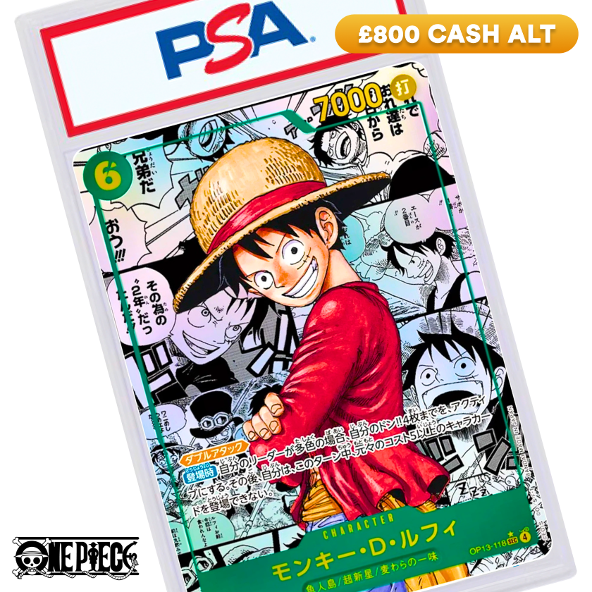 PSA 10 ONE PIECE Monkey D. Luffy MANGA (AUTO DRAW) - WinWink
